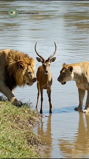 Predators Turned Into Prey: Crocodiles Save Deer From Lions