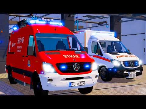 Emergency Call 112 - Polish JRG Special Unit Firefighters Responding! 4K