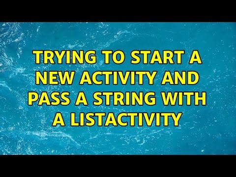 Trying to start a new activity and pass a String with a ListActivity
