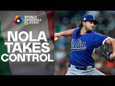 Aaron Nola takes charge for Team Italy on the bump 😮‍💨 (5 scoreless frames, 5 strikeouts)