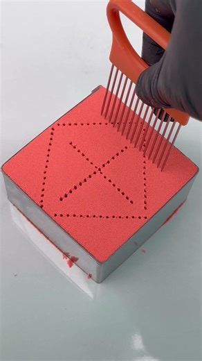 Kinetic sand molding amazing #kineticsand #cuttingart #relaxing #sandart