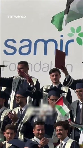 Graduation ceremony for 230 medical students held among the ruins of Gaza