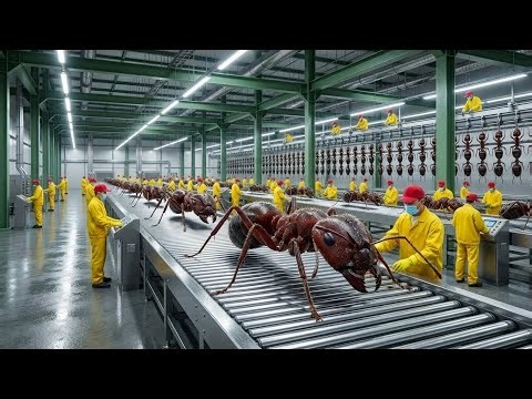 Inside the Leafcutter Factory: How Living Ants Turn Into Bionic Robots (Full Process)