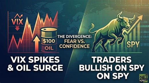Despite VIX Spikes and $100 Oil, Traders Are Surprisingly Bullish on SPY Right Now