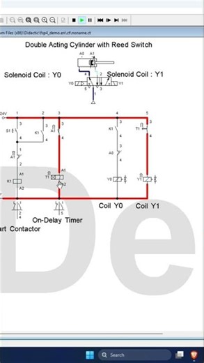 Electro-Pneumatic ON-Delay Timer Circuit | Time Delay Relay in Pneumatics