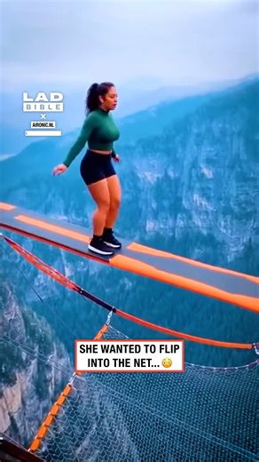 She almost fell right through the net 😲 #relationships #ai | LADbible