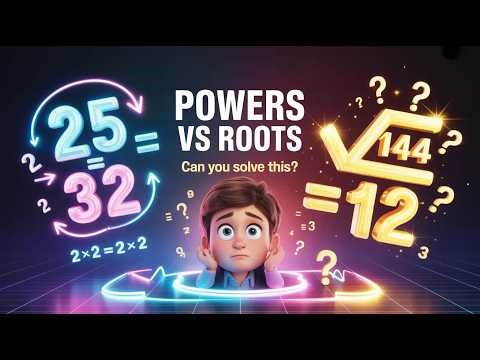 Learn Powers and Roots Fast | Exponents & √ Explained