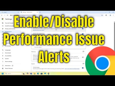 How to Enable/Disable Performance Issue Alerts on Google Chrome [Guide]