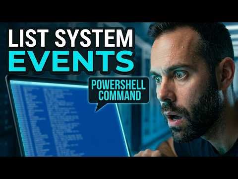 Windows PowerShell Get-WinEvent -LogName System Command | System log