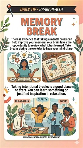 BRAIN HEALTH MENTAL BREAK SHARPEN YOUR MIND #brain #mind #mentalhealth #sharp #workdays #memory