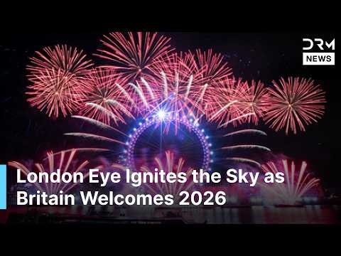 London New Year Fireworks: Fireworks Explode Over London Eye in Spectacular 2026 Celebration | AQ1G