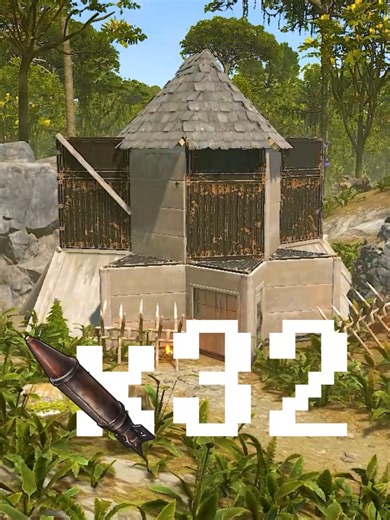 How to build 2x1 tank #rust #rustgame #rusttok #rustbuild | rust