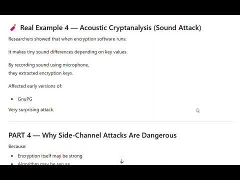 Side-Channel Attack (Very Simple English)