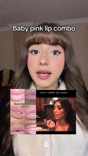 Kim Kardashian's Baby Pink Lip Combo Tutorial