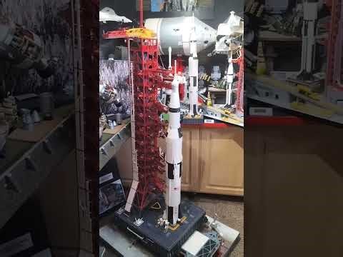 Handmade Apollo 11 Saturn V Model | 1/96 Scale NASA Rocket | Handcrafted Masterpiece