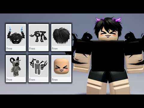 WOW! FREE HAIRS AND ROBLOX ITEMS 🤯 FREE UGC ITEMS ROBLOX 2026! 🖤⚫️ [BLACK]