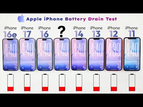 iPhone 17 vs 16e vs 16 vs 15 vs 14 vs 13 vs 12 vs 11 - iOS 26.3.1 Battery DRAIN Test