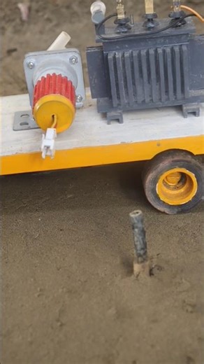 DIY Mini Tractor Water Pump 🚜💧 | Amazing Science Project #shorts