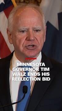 Minnesota Governor Tim Walz ends his reelection bid