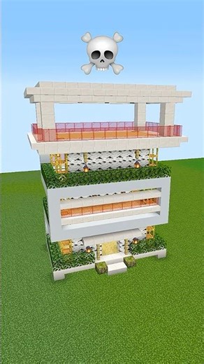 Minecraft Modern House Build Battle - Noob vs Pro vs Hacker vs God #shorts #minecraft