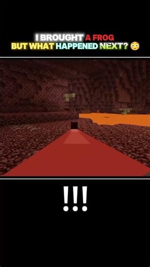 Tried To Get Froglight… But This Happened #minecraft 💐