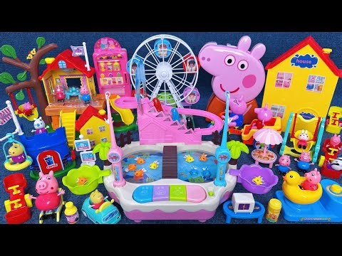 16 Minutes Satisfying with Unboxing Peppa Pig Ferris Wheel and Playground Playset ASMR | Review Toys