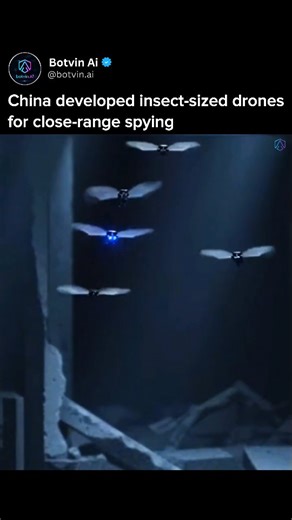 Mayank Kulhari on Instagram: "China has developed insect-sized drones designed for close-range observation and surveillance tasks. 🦟🤖 These micro-drones are built to mimic insects in size and movement, using ultra-light materials, tiny motors, and compact sensors. Their small scale allows them to move through tight spaces and blend into natural environments where larger drones would be easily noticed. Researchers demonstrate controlled flight, perching, and short-range data capture in laborato