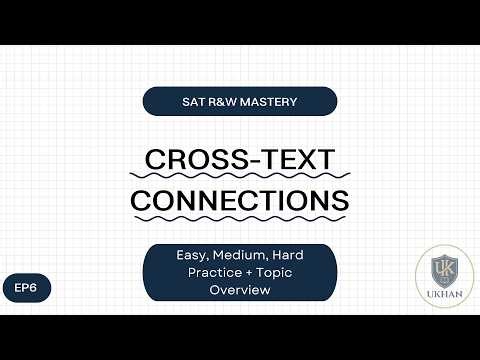 SAT Reading & Writing: Cross-Text Connections | Easy → Hard Practice + Strategy (Full Breakdown)