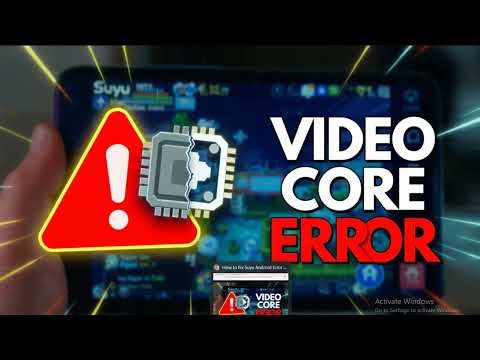 How to Fix Suyu Android Error An Error Occurred Initializing the Video Core