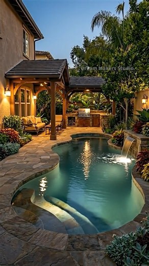 Backyard Swimming Pool Transformation | Outdoor Living Inspiration This video presents an idea and inspiration for transforming a residential backyard into a swimming pool with an outdoor kitchen and seating area. It shows how an ordinary outdoor space can be reimagined into a relaxing and functional living area. #BackyardPool #SwimmingPoolIdea #OutdoorLivingInspiration #BackyardDesign #OutdoorKitchenIdea #GardenInspiration #PoolDesignIdea #HomeInspiration #OutdoorSpace | Dream Makers Studio