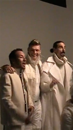 When we shot the I Want It That Way video over 25 years ago, we never thought somebody would record us performing it from a telephone in the future. Guess Inspector Gadget was onto something! 😉 | Backstreet Boys