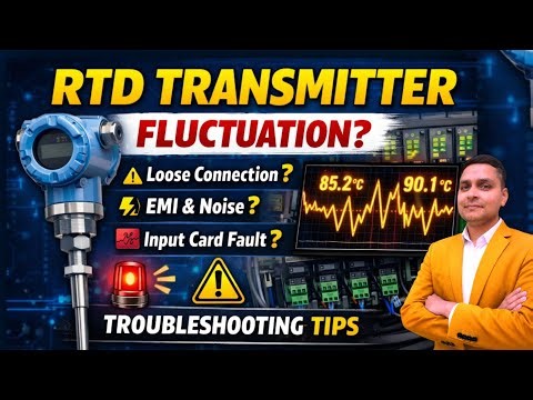 rtd temperature transmitter fluctuations| rtd temperature sensor | instrumentation basics| plc