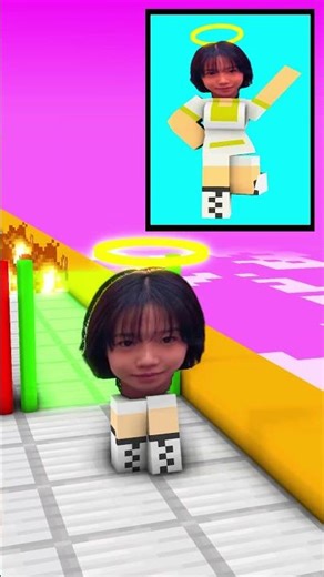 Player 333 & Player 222 Heaven or Hell run Challenge MINECRAFT - ANIMATION #minecraft #fpyシ #shorts