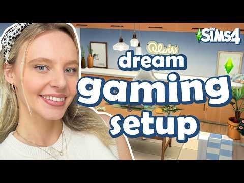 Designing my DREAM GAMING SETUP in The Sims 4 (and how gaming shaped my digital skills)