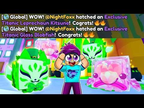 I hatched *4 TITANICS* with Extreme LUCK in Pet Sim 99 Update!