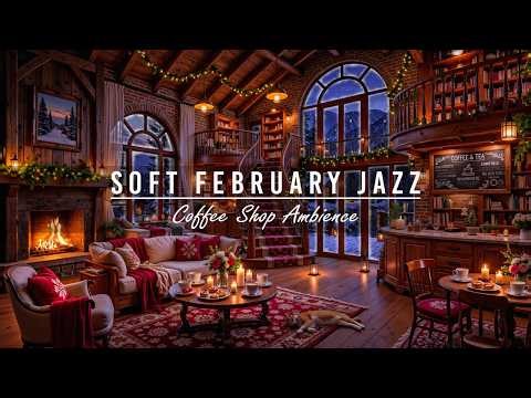 Good Mood with Soft February Jazz Music ⛄ Cozy Coffee Shop Ambience & Relaxing Piano Jazz Music