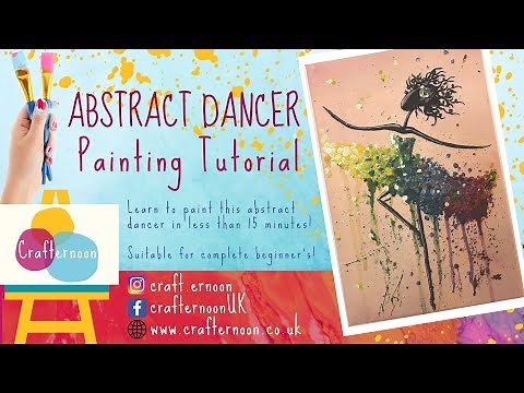 Abstract Dancer Tutorial | Acrylic Painting for Beginner's!
