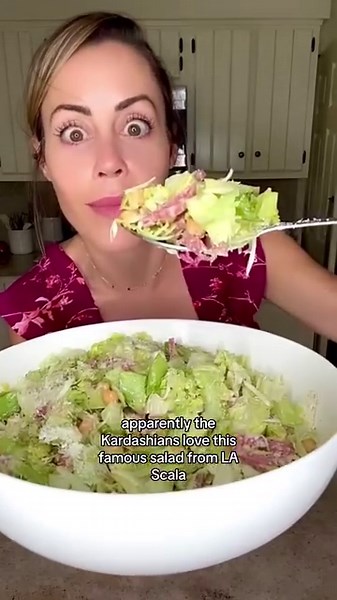 The Famous La Scala Chopped Salad 😍 #famoussalad #famousrecipes #saladrecipes | Kat Can Cook