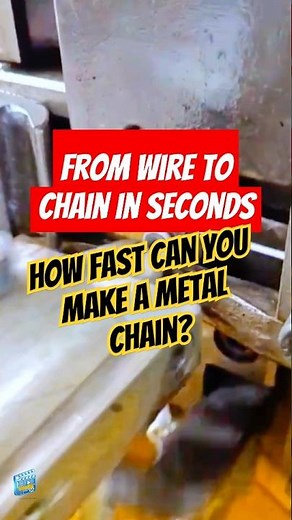 Super High-Speed Chain Making Machine, Produces 30 Meters of Iron Chain per Minute