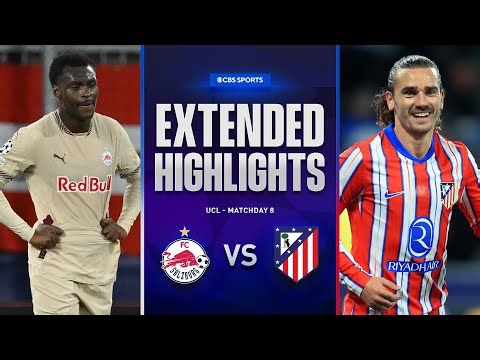 Salzburg vs. Atlético Madrid: Extended Highlights | UCL League Phase MD 8 | CBS Sports Golazo