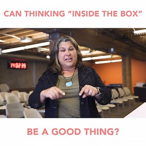 Here’s How Thinking ‘Inside The Box’ Works: Step 1️⃣: Set up the parameters of your current reality, these are lines or boundaries of the box, and they are the circumstances within which you must succeed. Step 2️⃣: Rather than ideating on what should be different, or what you could accomplish 'outside the box,' you must work to find a solution that occurs within the borders of the box. | Cy Wakeman