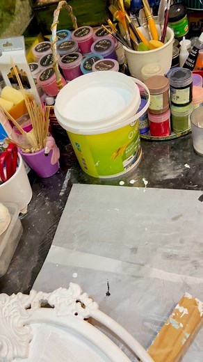 Mdf wall hanging by @trendy_resin_art_ primer by @diamondpaints | Amna's fairy garden