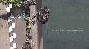 Exercise 03 - 'Raid to Recapture Victoria Dam' Operation 'Cormorant Strike 2019' Field Training Execise held on 08 September 2019 by 3 Commando Regiment together with Sri Lanka Navy and Sri Lanka Air Force. 'දියකාවා ඒකාබද්ධ යුධ අභ්‍යාසය - 2019': 03 වන අභ්‍යාසය වන 'වික්ටෝරියා වේල්ල නැවත මුදා ගැනීමේ මෙහෙයුම' 2019 සැප්තැම්බර් මස 08 වැනි දින 3 වන කමාන්ඩෝ රෙජිමේන්තුව, ශ්‍රී ලංකා නාවික හමුදාව සහ ශ්‍රී ලංකා ගුවන් හමුදාව නියෝජනය කරමින් සහභාගී වූ භට පිරිස් හි සහයෝගීත්වයෙන් සිදු කරන ලදී. | Sri Lanka Army 