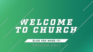 Sporty Colors - Welcome to Church - Title Graphics