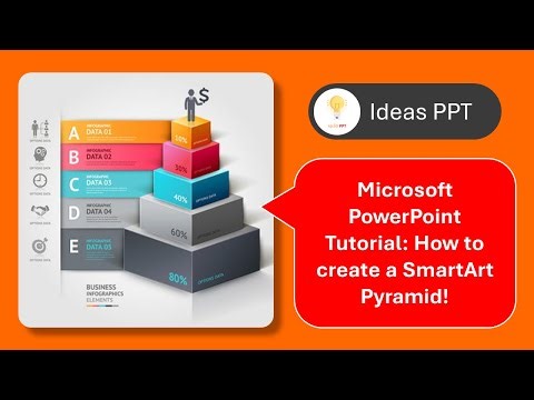 Microsoft PowerPoint Tutorial: How to create a SmartArt Pyramid!