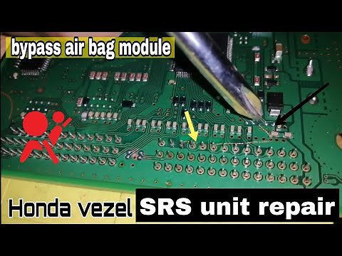 how to bypass air bag module for honda vezel 2019||fix code u3000-49