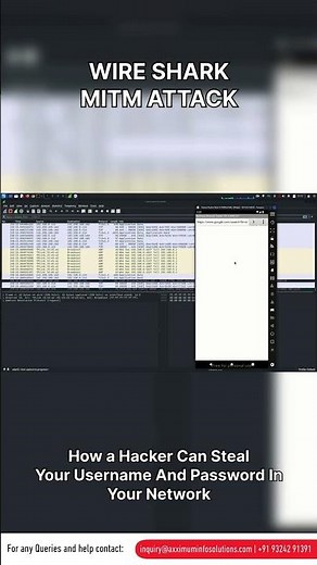 Wireshark MITM Attack Step By Step #ethicalhacking #cybersecurity #axximuminfosolutions
