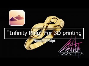Nomad Sculpt Infinity Ring For 3D printing