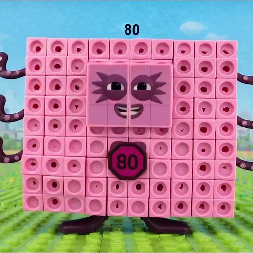 Number 80 is Super Octoblock Superhero with a Zero | Numberblocks Fan Song #numberblocks