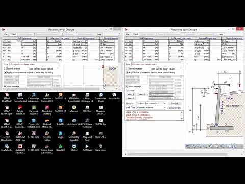 Analysis and design of Cantilever Retaining Wall Using PROKON-تصميم حائط سند خرساني ببرنامج البروكون